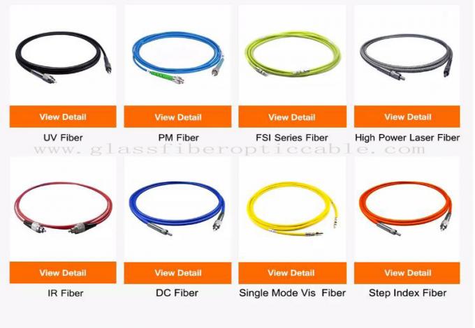 고성능 SMA HP-SMA-905 & 905 커넥터 230um ~ 1200um 의료용 군용 레이저 광섬유 접속 코드